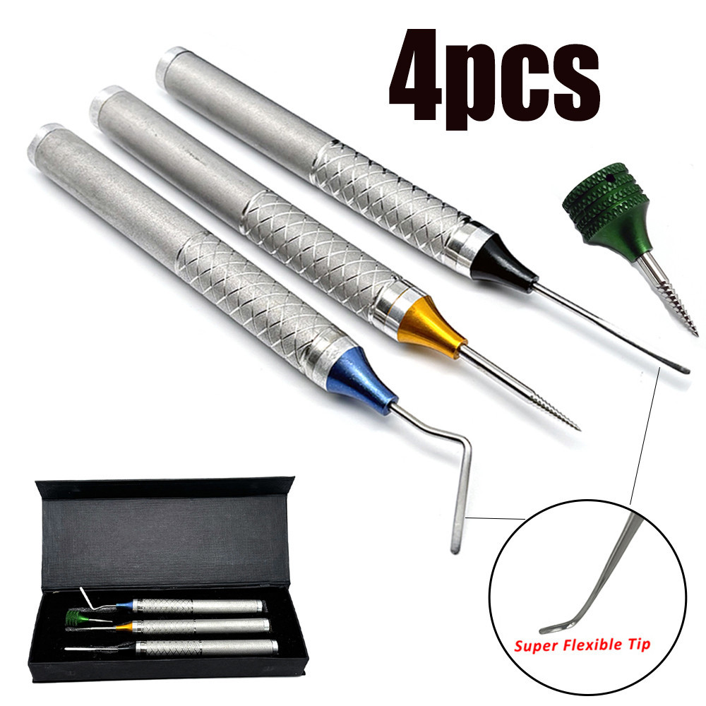 4Pcs/set Dental Flex Periotome Power Kit Dental Tooth Extraction Tool ...
