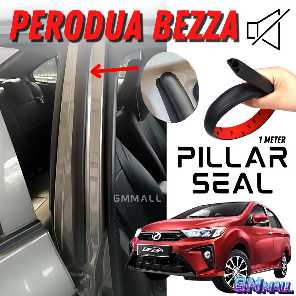 PERODUA BEZZA Car Door Middle B Pillar Door Rubber Seal Strip ...