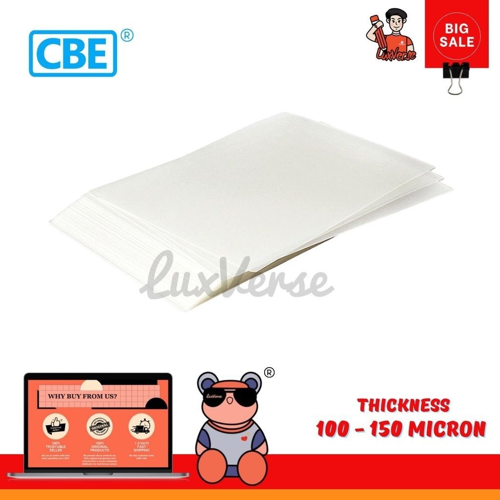 CBE Laminating Film 100’Sheets Laminate 🔥ReatyStock🔥 | Shopee Malaysia