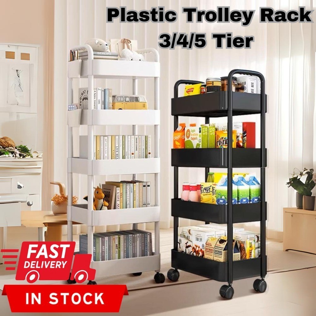 🔥MALAYSIA CHEAPEST🔥 5 Tier Trolley Rack Kitchen Storage Rack Rak Dapur ...