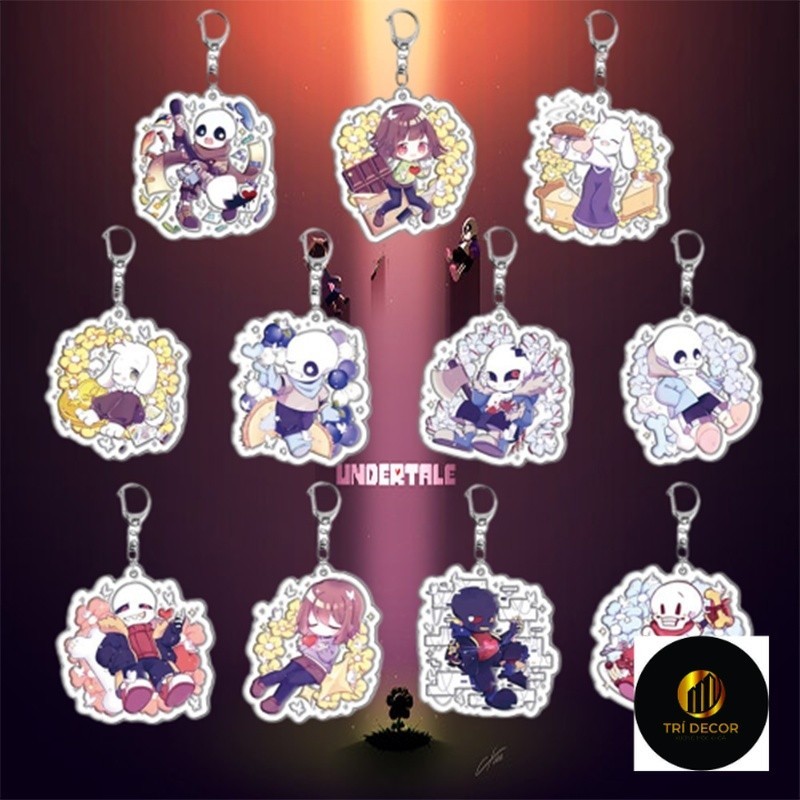 Undertale Sans Flowey Papyrus Asriel Cartoon Keychain | Shopee Malaysia