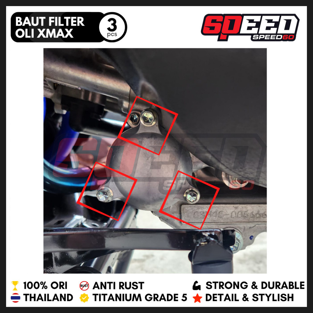 Probolt Bolt Titanium Oil Filter Yamaha Xmax 250 Grade 5 King Nut New ...