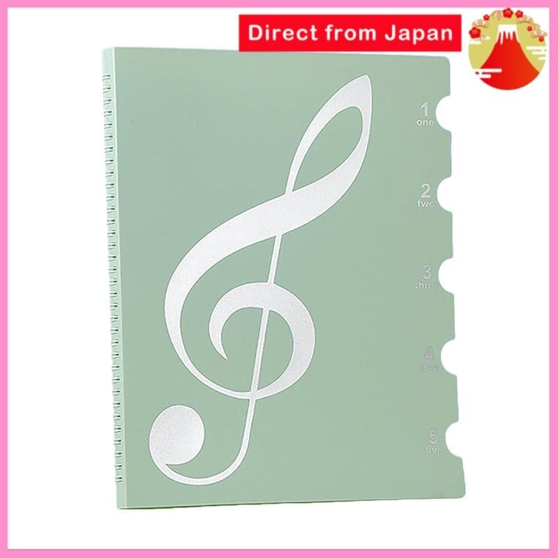 ENN LLC Music Score File A4 size with pastel pink and 12-pocket ...