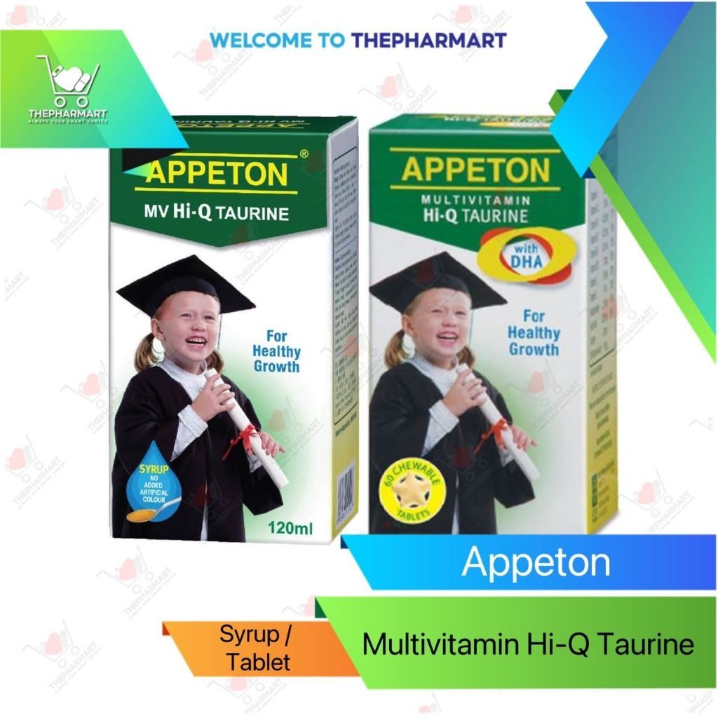 🚗FREE SHIPPING🚗 Appeton Multivitamin Hi-Q Taurine with DHA (TABLET ...