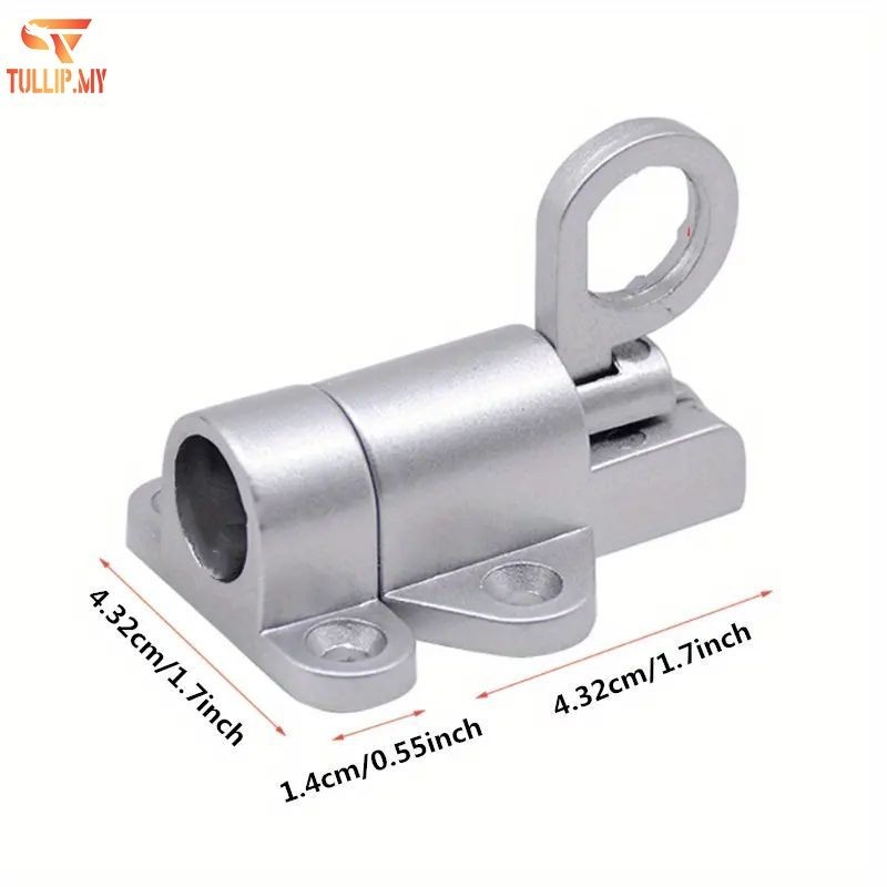 Spring Loaded Window Door Bolt Gate Security Pull Ring Spring Bounce ...