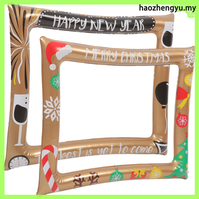 Picture Frames 2024 New Year Photo Booth Props Inflatable Years Eve ...