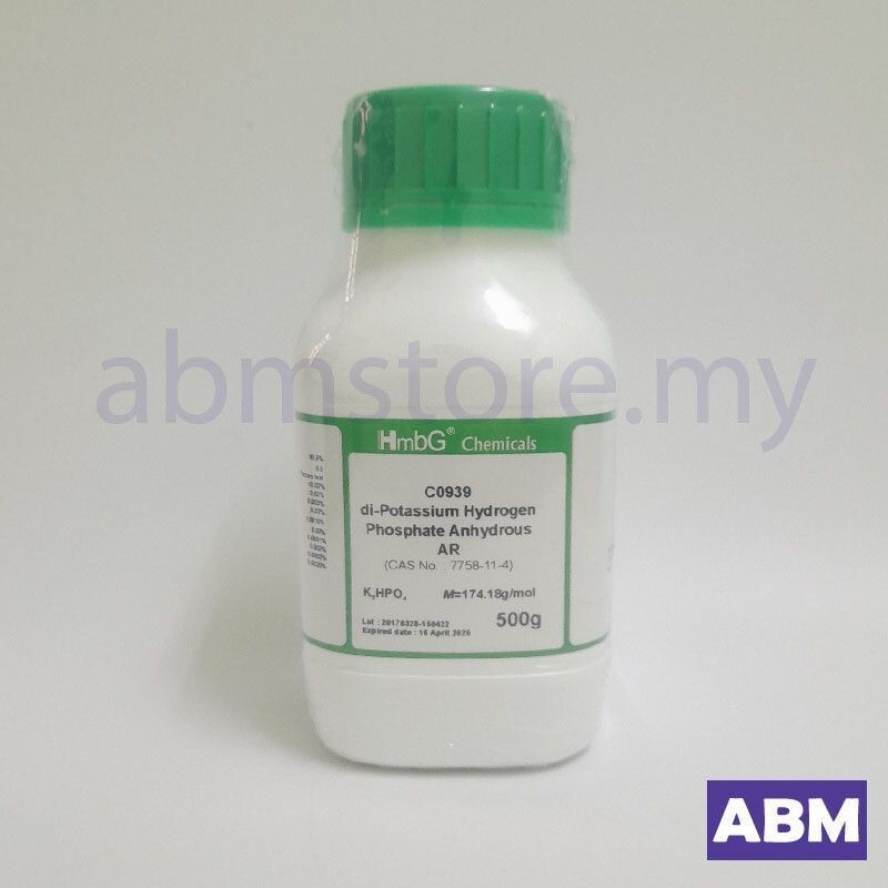 di-Potassium Hydrogen Phosphate Anhydrous AR, HmbG (500g) CAS No 7758-11-4 | Shopee Malaysia