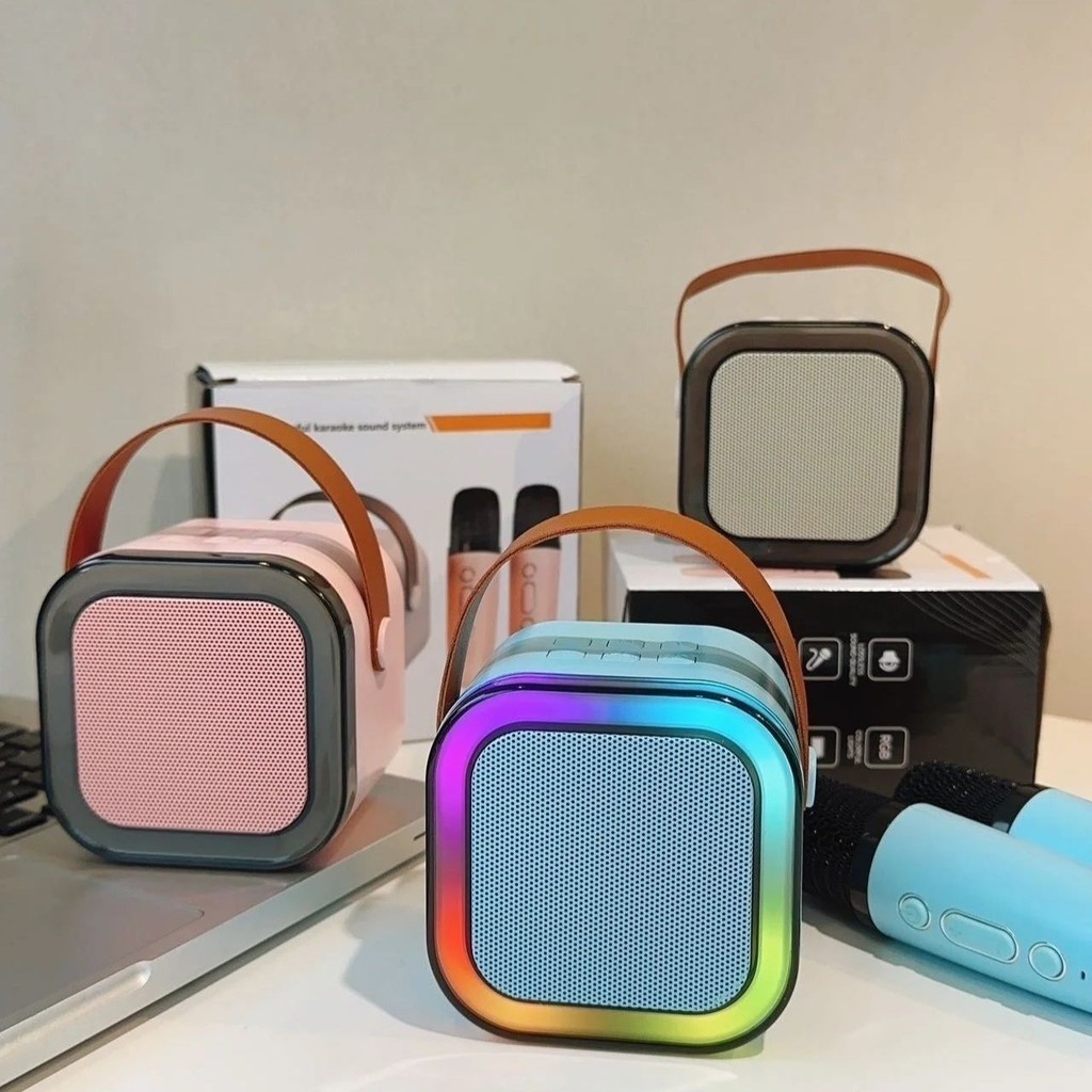 Sanmu-k12 Bluetooth Microphone Light Speaker Microphone with Sound Card All-in-One Machine Home ...