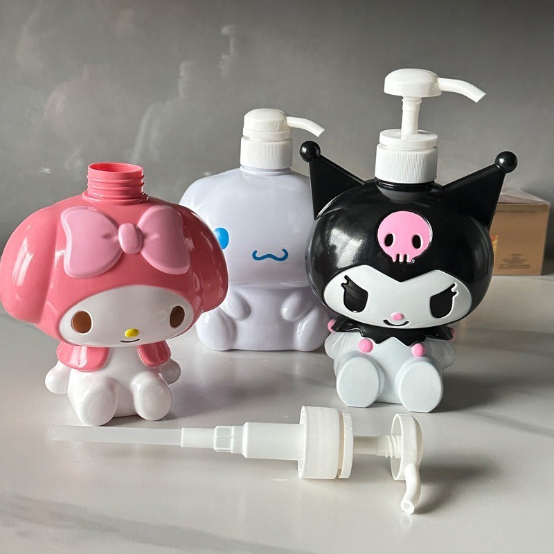 KT Soap Bottle Kuromi Melody Liquid Soap Dispenser Refillable Empty ...