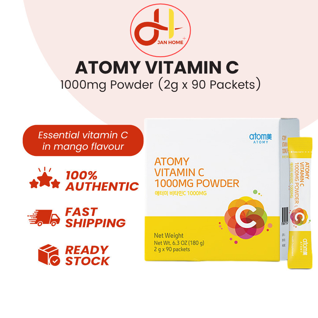 Atomy Vitamin C 1000mg Powder (2g x 90 Packets) Vitamin C Supplement ...
