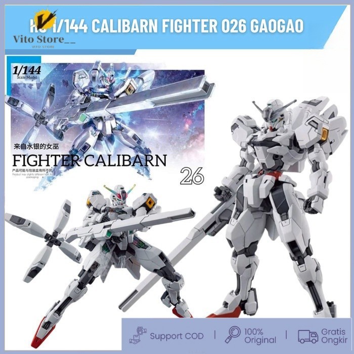 Hg 1/144 Gundam Calibarn Fighter 026 TFWM Gaogao Daban Model | Shopee ...