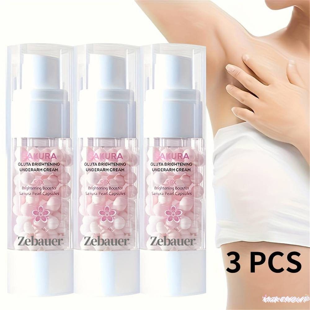 Zebauer Underarm Cream Sakura Brightening Pearl Capsule Skin Essence ...