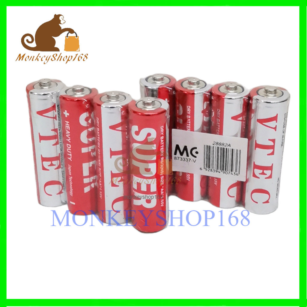 Battery Bateri 4pcs/pkt AA / AAA / ( VTEC +50% MORE POWER ) | Shopee ...