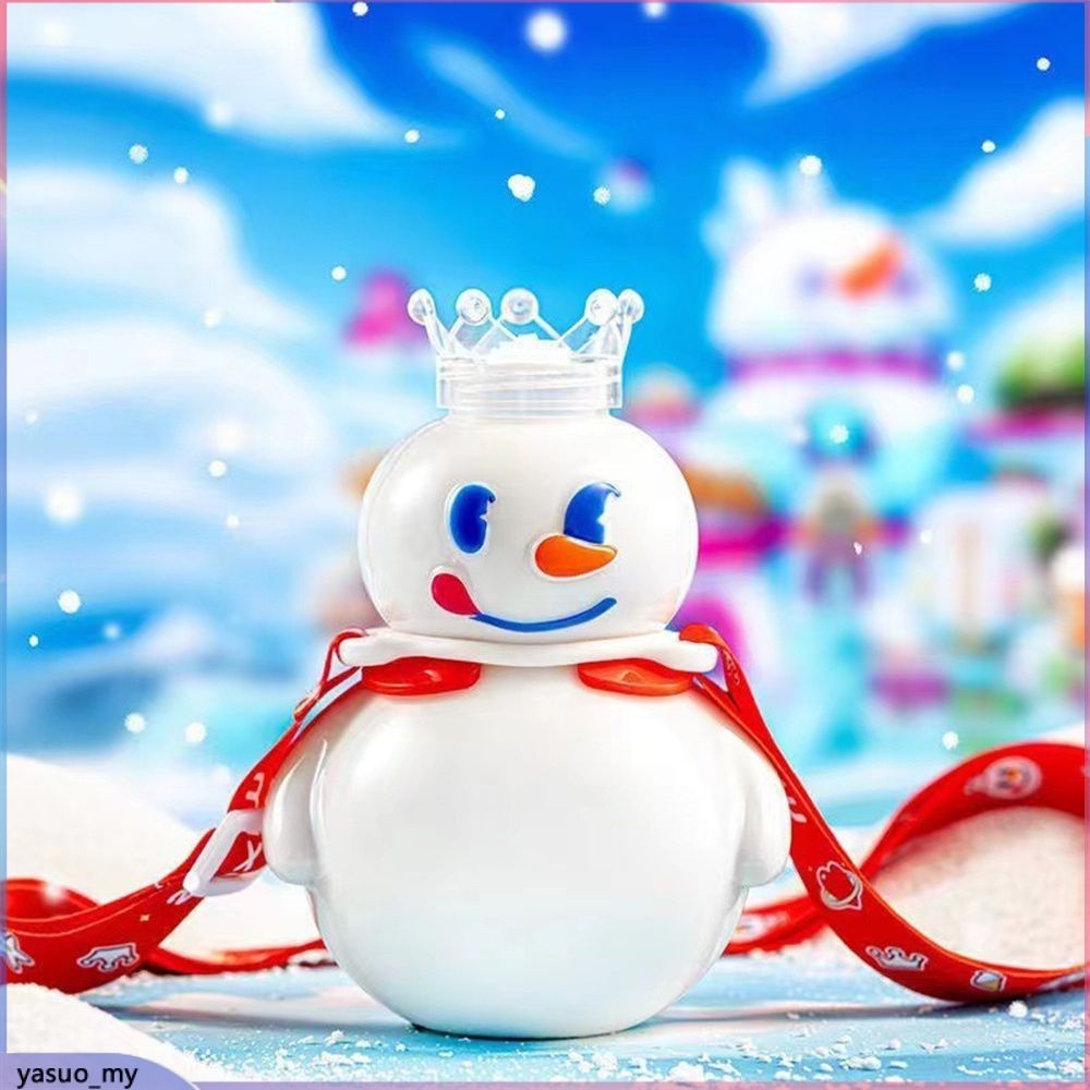 Mixue Cute Ton Ton Cup Tumbler Snowman Drinking Milky Tea Cup With ...