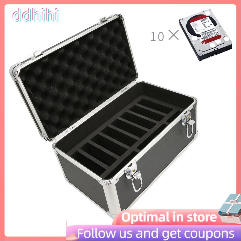 Ddhihi Hard Drive Protection Box Aluminum Alloy Corners Storage Double ...