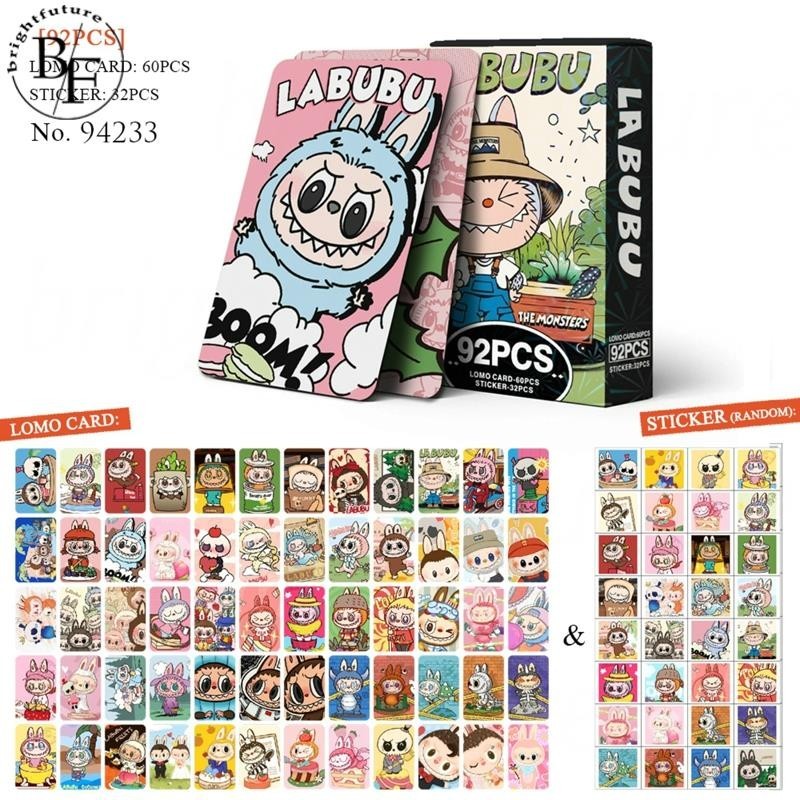 Labubu Cartoon Stickers Pack Kawaii Water Bottle Laptop Skateboard ...