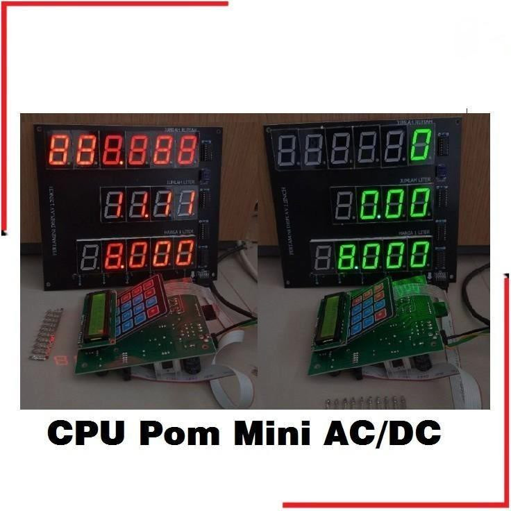 MERAH HIJAU CPU Pom Mini Digital AC/DC Set Display 7 Segments Green Red ...