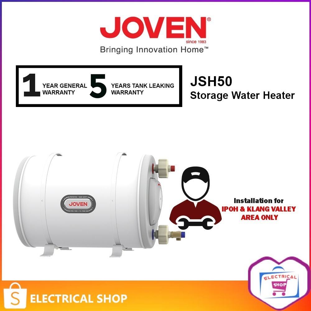 Joven 50L Horizontal Multipoint Hot Water System JSH50 Storage Tank ...