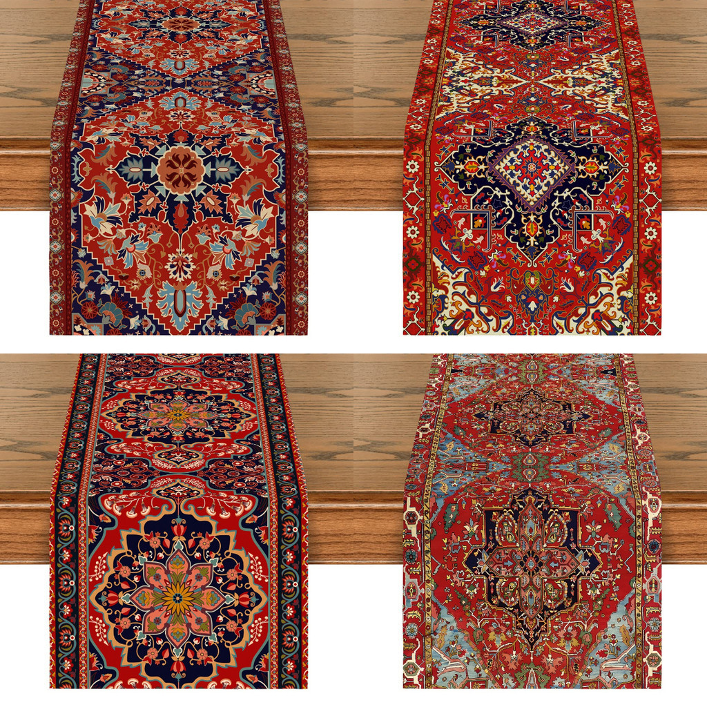 2024 Linen Classic Traditional Kitchen Table Table Runner Traditional ...