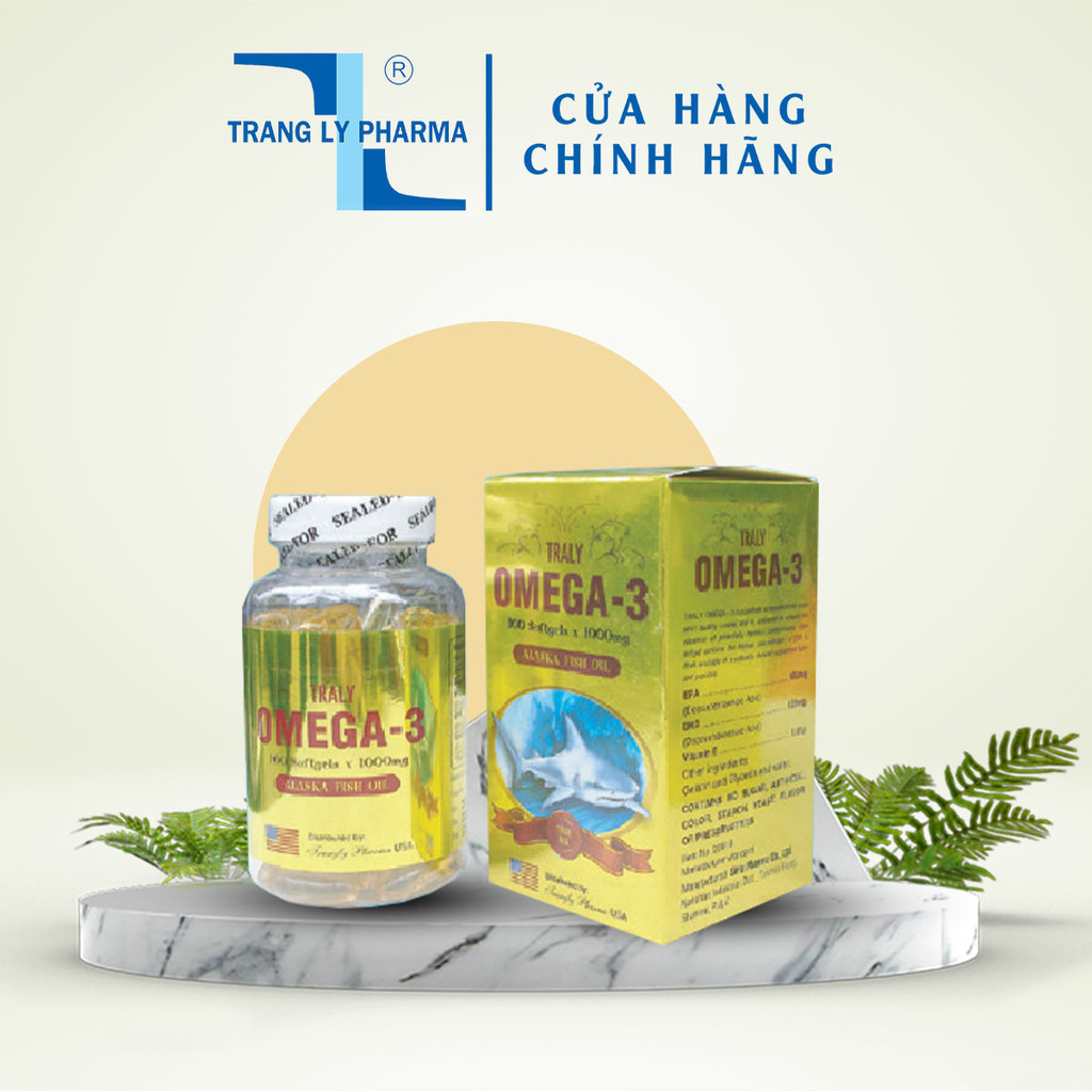 Trang Ly Pharma Oral Tablet Traly Omega-3 ﻿﻿﻿﻿Support To Reduce Blood ...