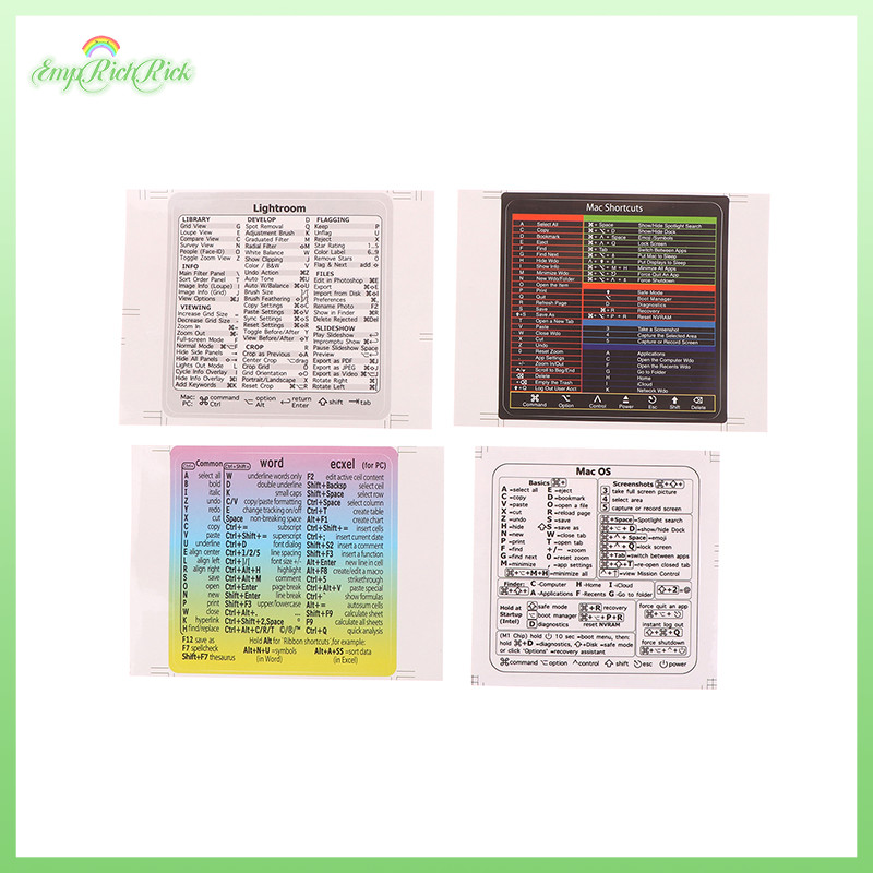 ERHK> 2Pcs Windows/Word Reference Keyboard Computer Shortcut Sticker ...