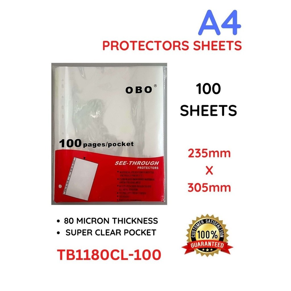 [ EXTRA THICK 80 MICRON ] 100 SHEETS A4 KIDARIO | OBO 11 HOLES ...