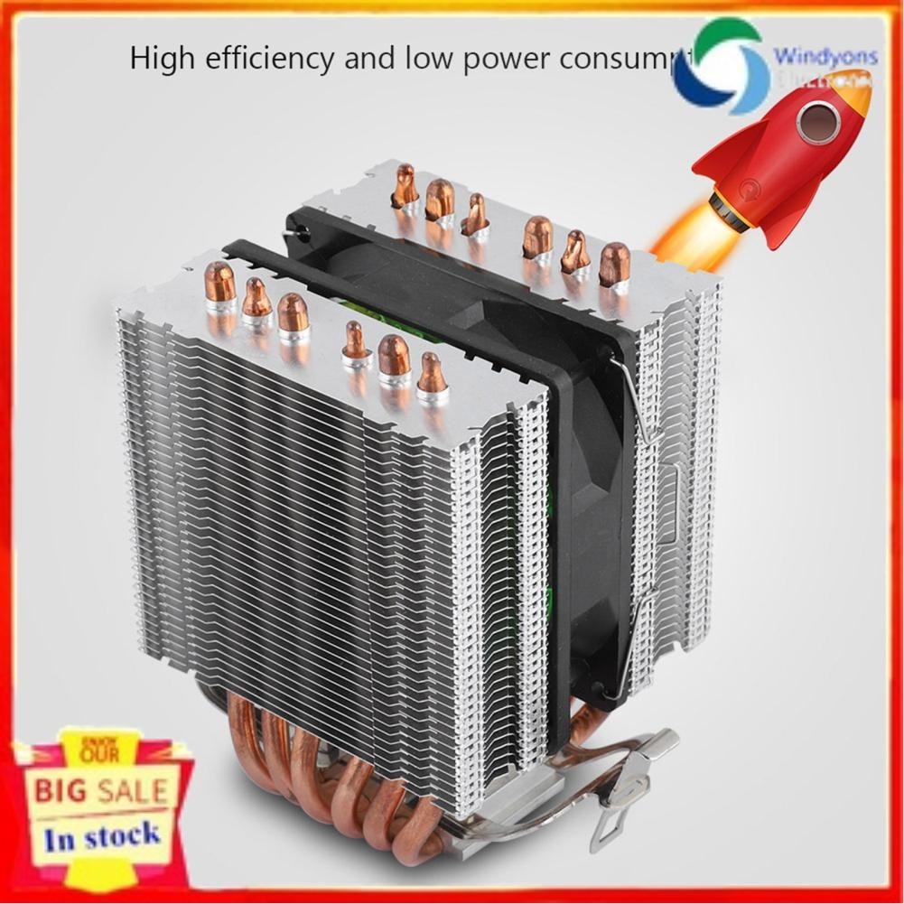 Windyons Computer Processor Fans Cooler CPU Heat Sink 3Pin Fan ...