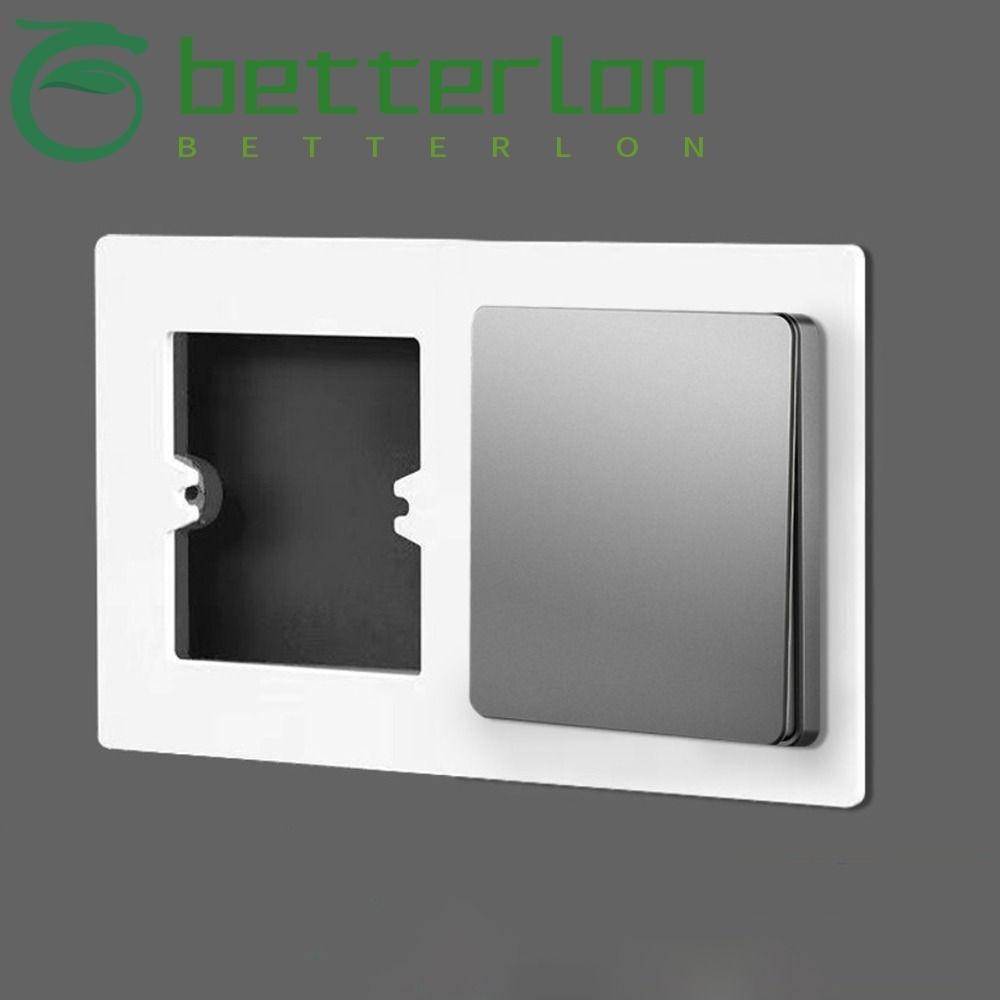 BETTER-LONTIME Wall Panels, Plastic Universal Switch Socket Panel, Wall ...