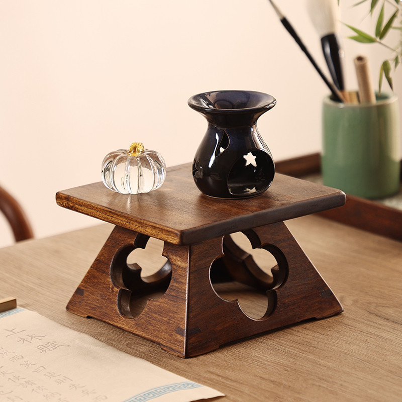 Mini Table Buddha Statue Stand Worship Pedestal Furniture Display Stand ...