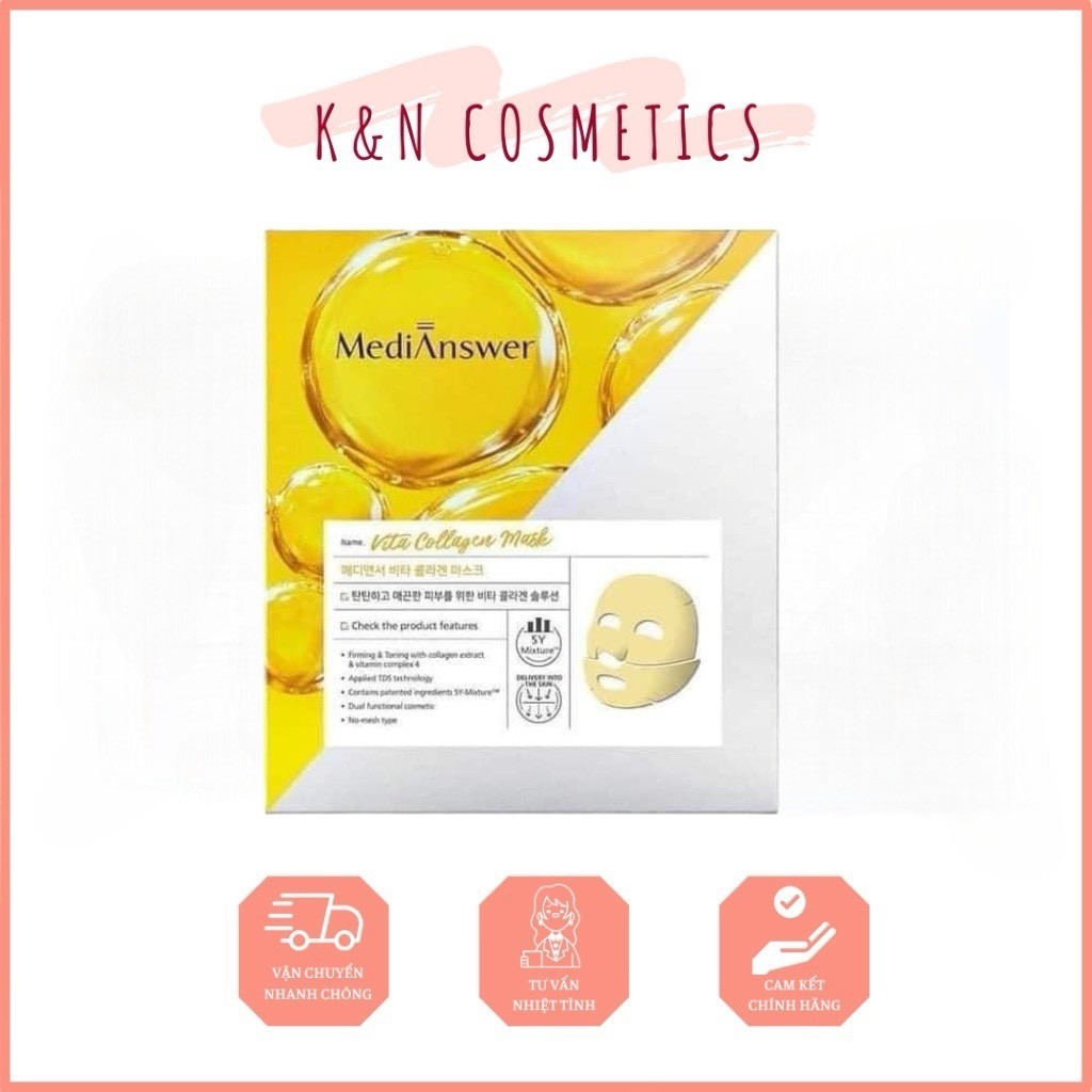Medi Answer Vita Collagen Mask (Box Of 5 Pieces) | Shopee Malaysia