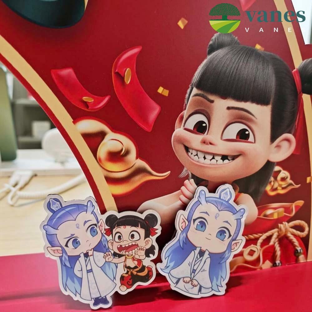 VANES Nezha Refrigerator Magnets, Aobing Movie Related Souvenirs Bronze ...