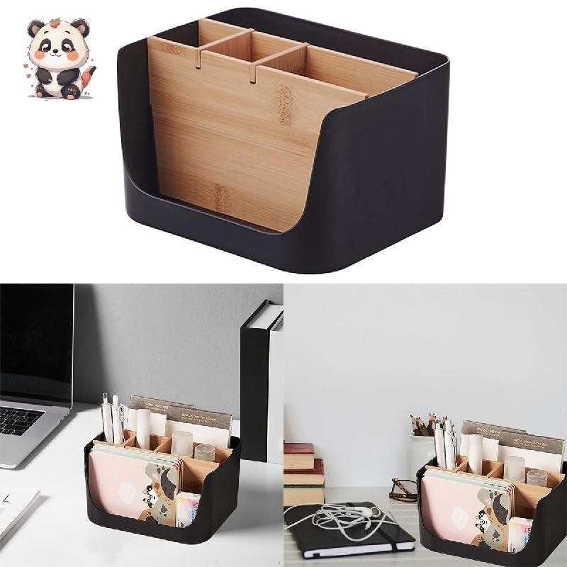Wooden Desk Organizer, Desk Organizer, Bamboo Table Organizer, Desk Pen ...