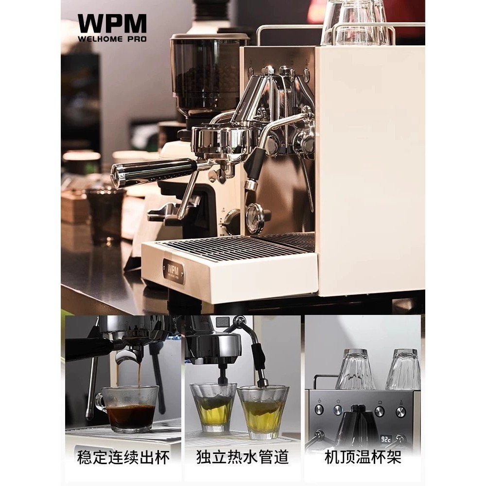 Welhome/Huijia KD-3000 Mesin Kopi Itali Separa Automatik Kecil untuk Kegunaan Rumah dan ...