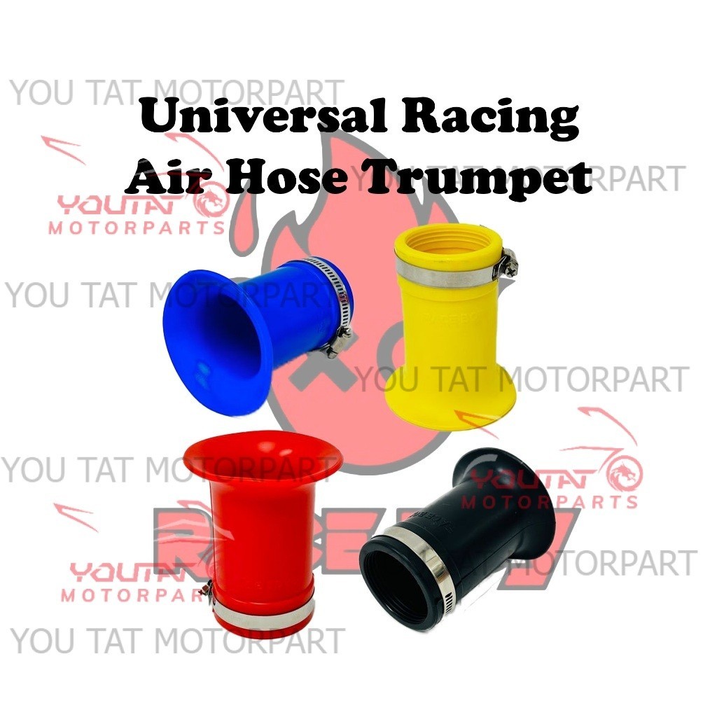 RACE BOY UNIVERSAL RACING THROTTLE BODY AIR HOSE TRUMPET HOSE VELOCITY ...