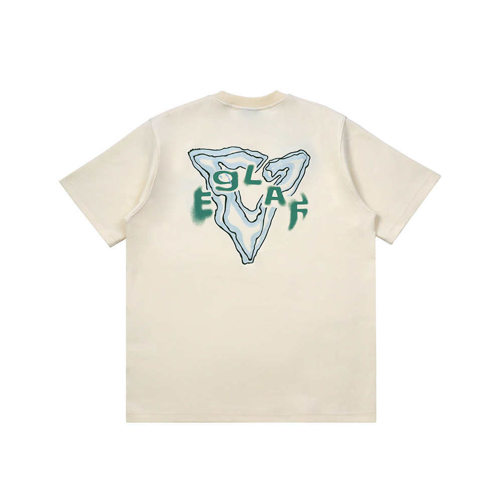 EGLAF FLAMES EMBROIDERY TEE (CREAM WHITE) | Shopee Malaysia