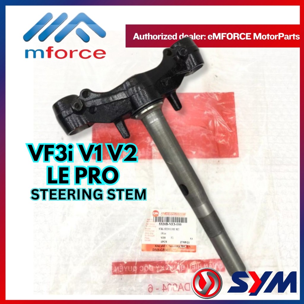 SYM VF3 VF3i V1 V2 LE PRO STEERING STEM STAND FORK 5320B-VF3-0002 ...