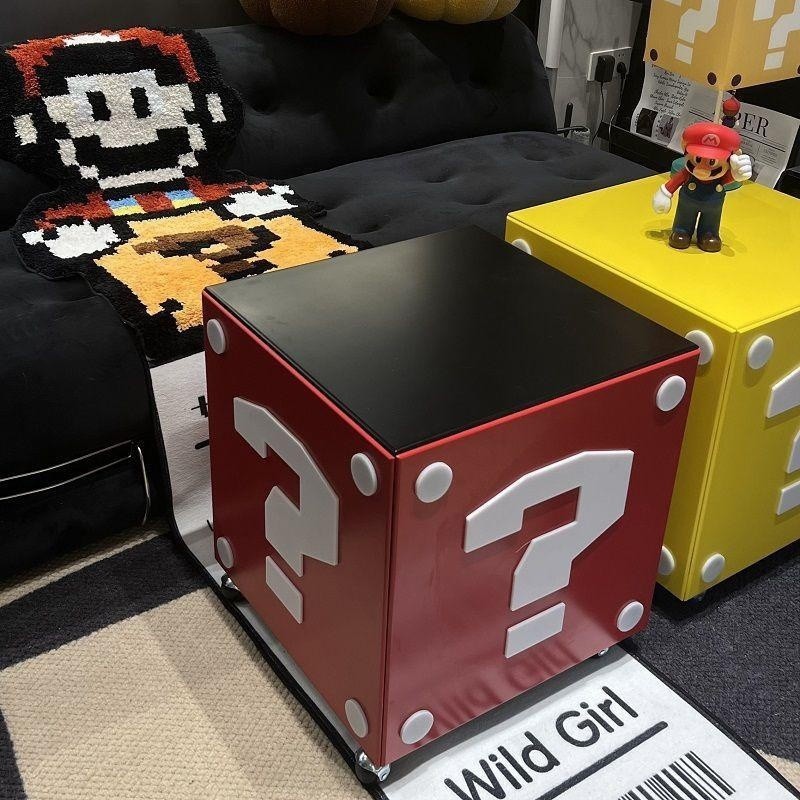 Mario Question Mark Box Storage Box Coffee Table Toys Children Snack ...