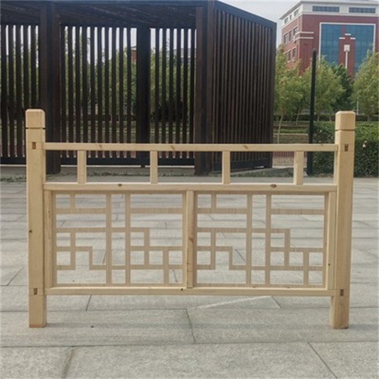 New Wedding Solid Wood Fence New Chinese Style Road Guide Wooden Fence ...