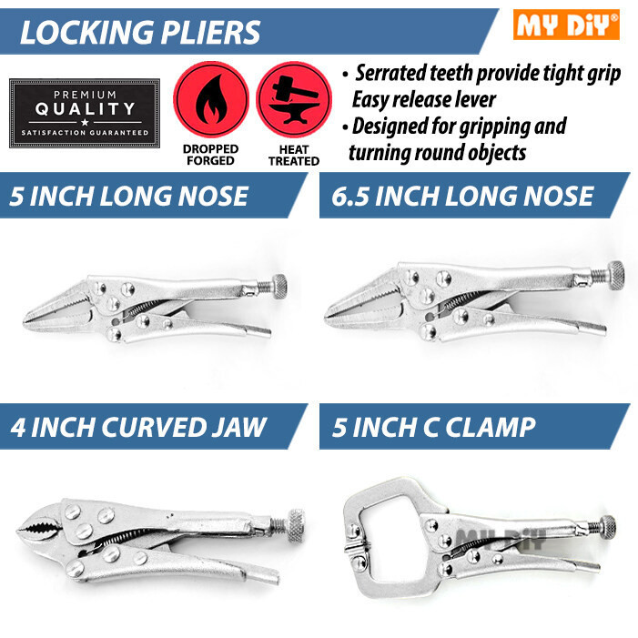 READY STOCK !!! LONG NOSE PLIER 5INCH 6.5 INCH / 4 INCH CURVED JAW ...