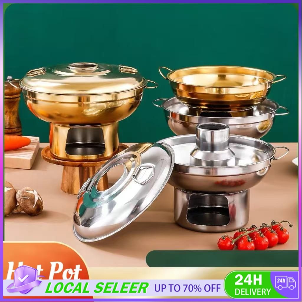 Steamboat Pot Hot Pot Hot Pot Portable Food Heating Container Charcoal ...