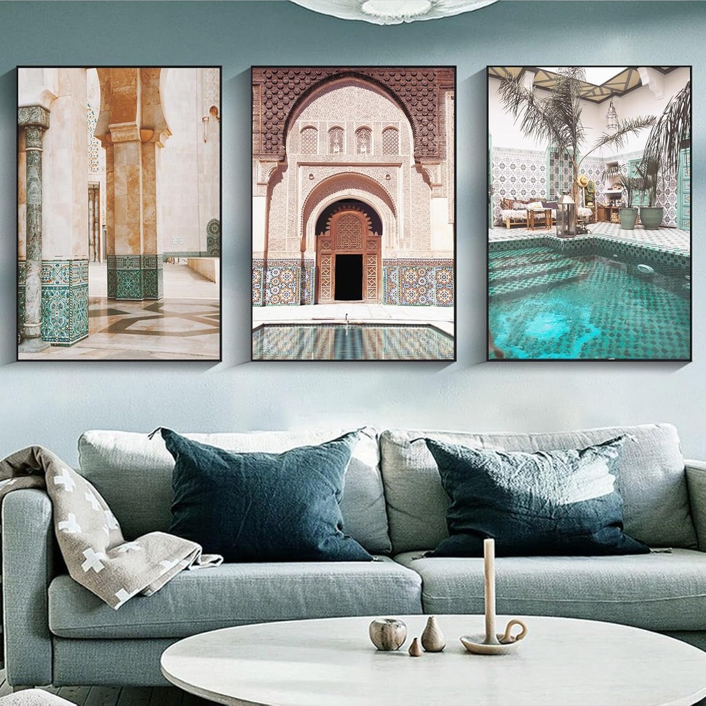 Moroccan Door Wall Art Modern Muslim Art Poster Moroccan Architecture ...