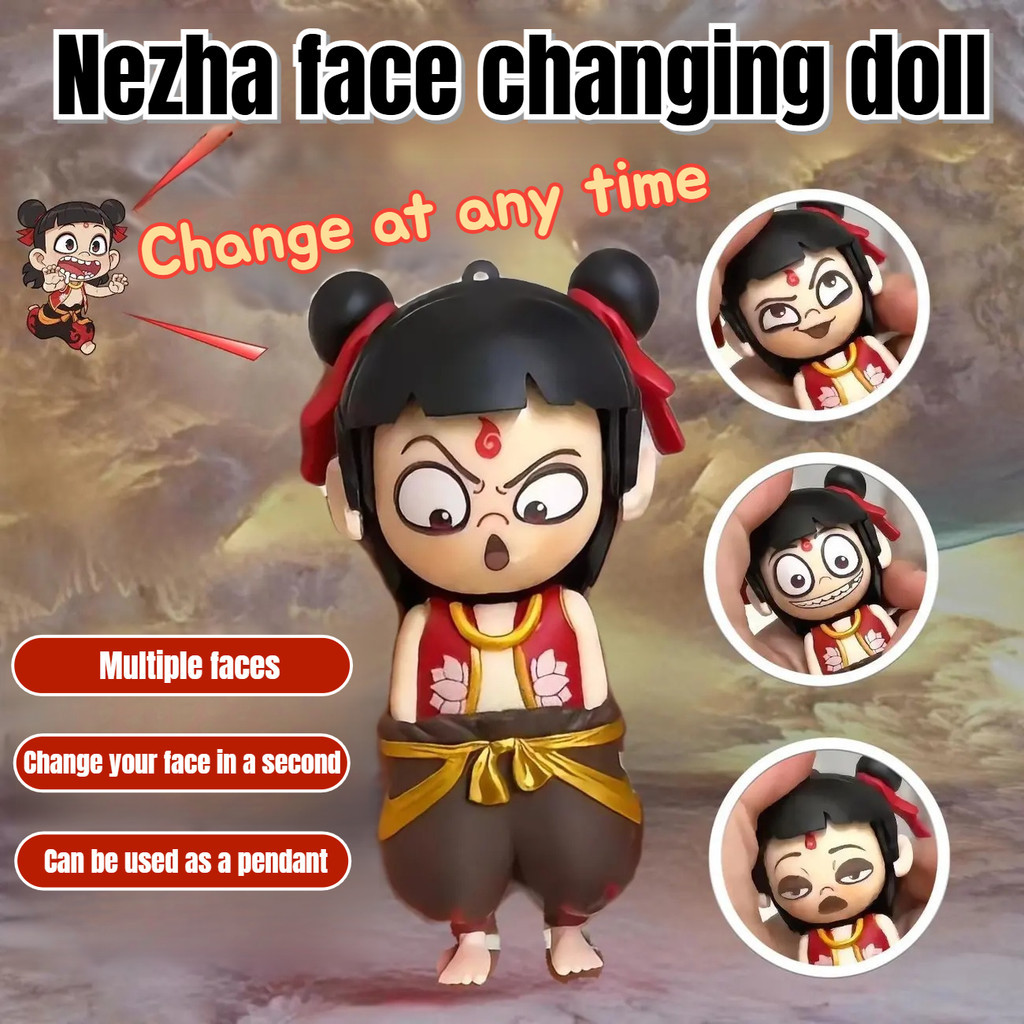 Nezha Face-Changing Doll / Interactive Transformation Toy / Creative ...