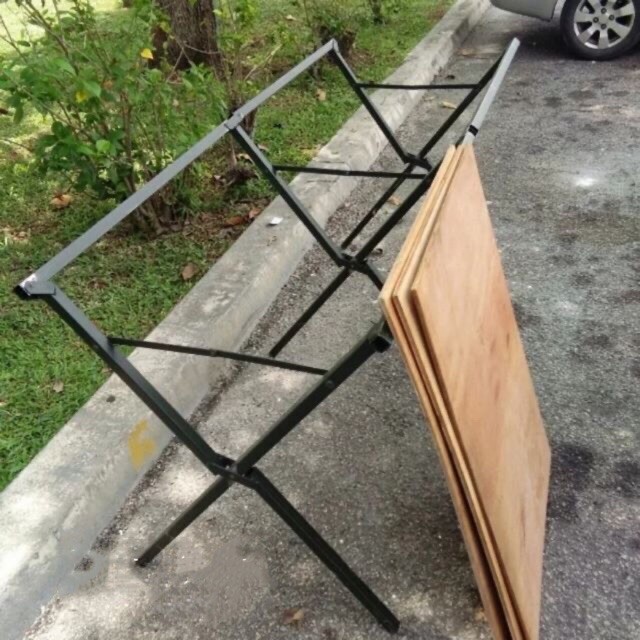18mm 0.75 Inch Night Market Foldable Table Rack Market Folding Table ...