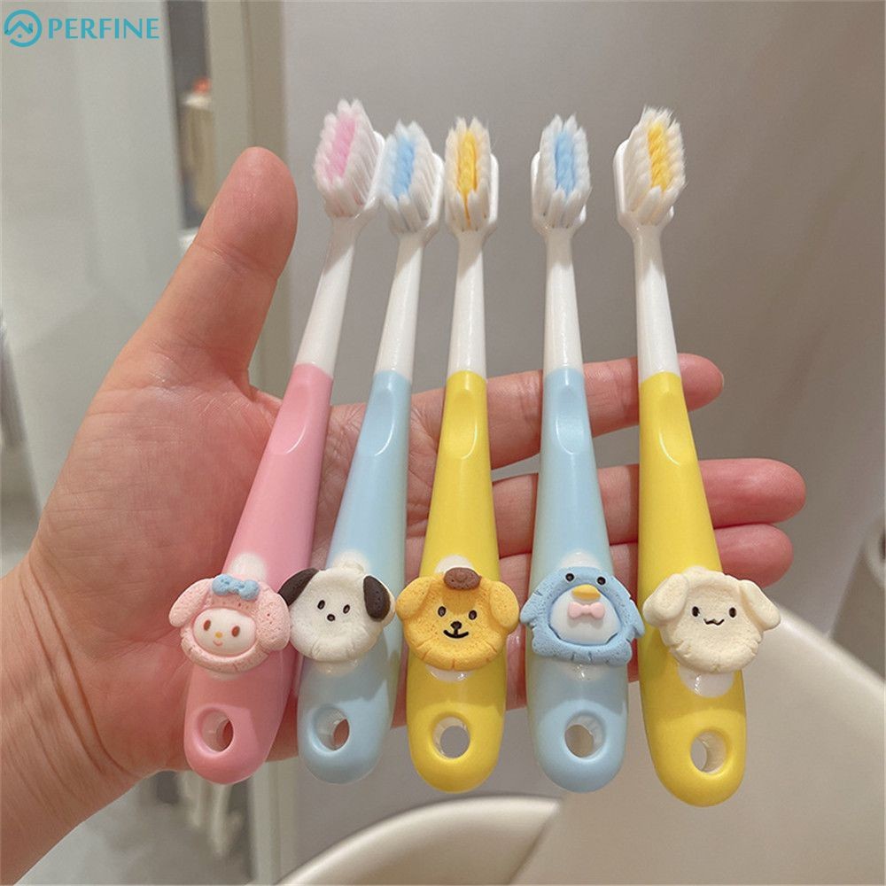 Sanrio Children Toothbrush Kawaii Anime My Melody Kuromi Household Soft ...