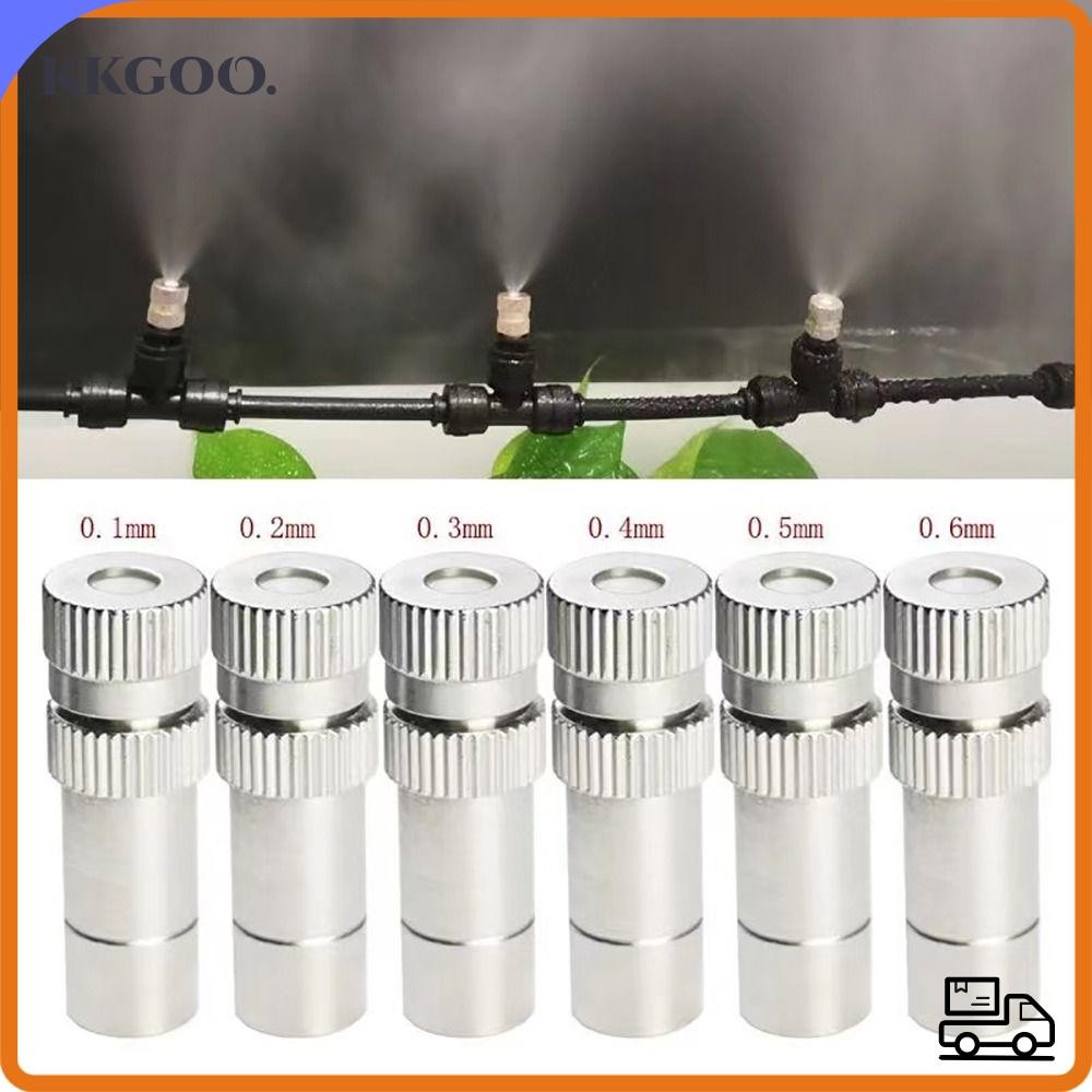 KKGOO 1/5Pcs Atomizing Misting Nozzle, Quick Pushing 8mm Water Irrigation Sprinkler, Gardening ...