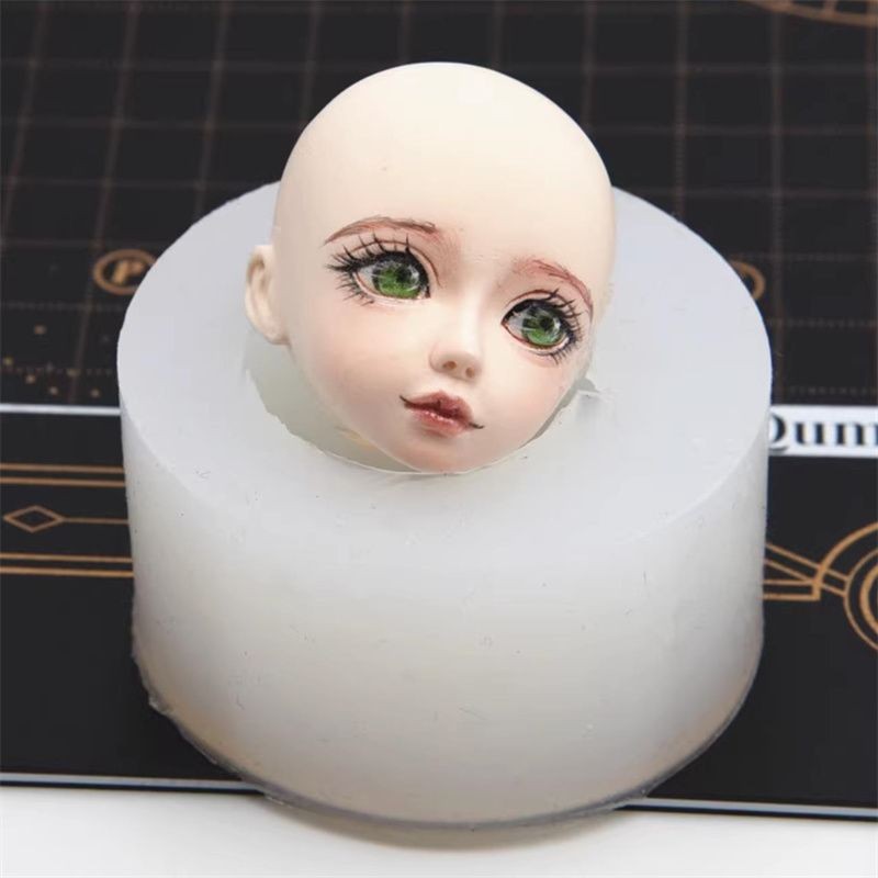 Clay Face Mold Fondant Silicone Face Mold Figure Face Anime Cartoon ...