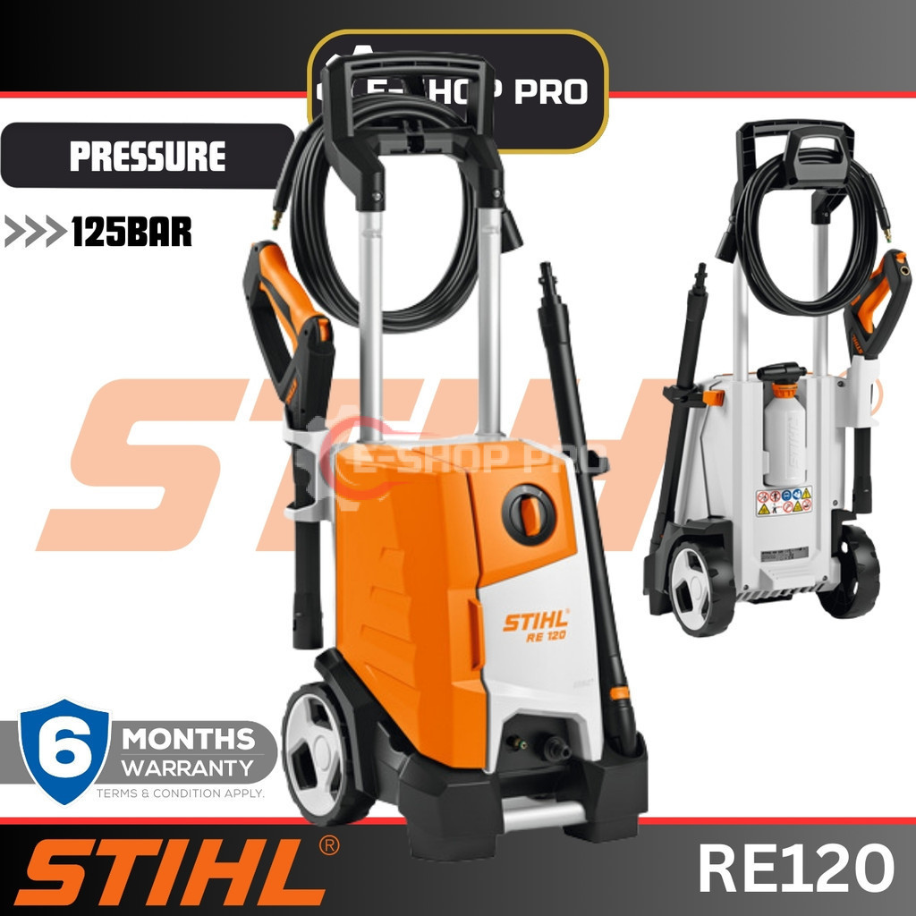 STIHL RE120 MACHINE WATER JET HIGH PRESSURE WASHERS CLEANERS PENCUCI ...