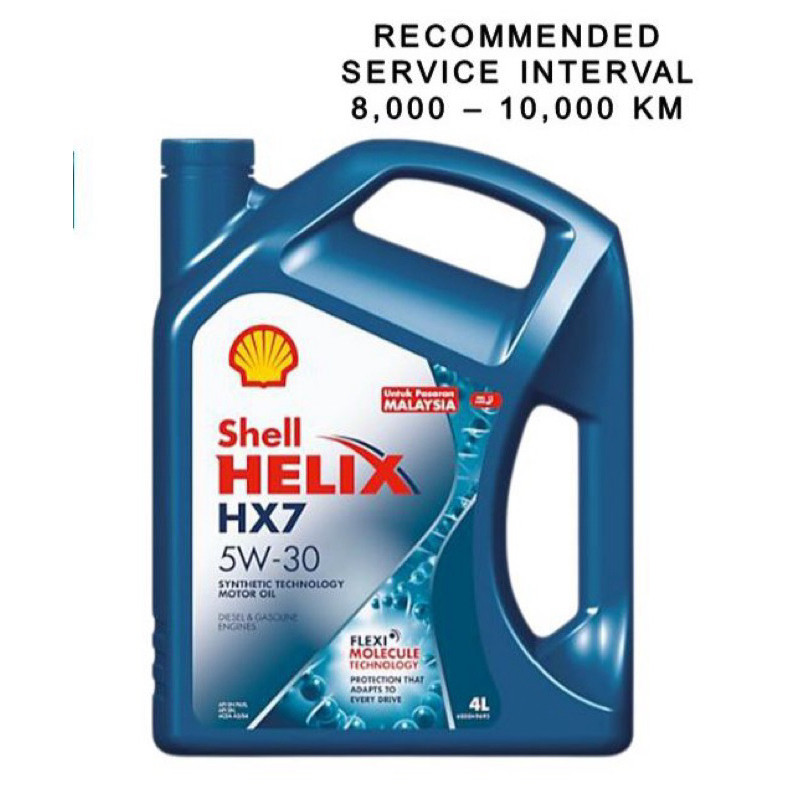 600055905 Shell Helix HX7 5W30 semi synthetic engine oil (4 liter) PM ...