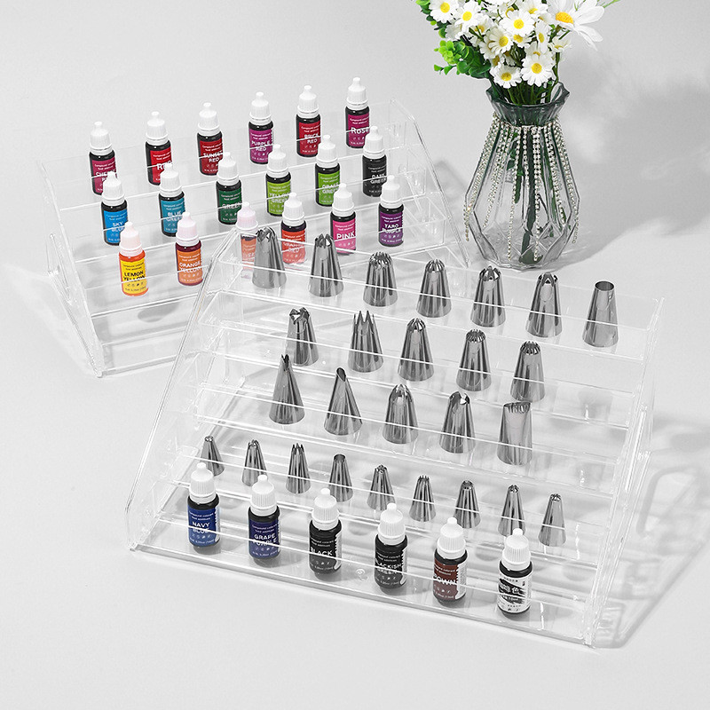 Transparent Acrylic Piping Tips Display Rack - Home Organizing Storage ...
