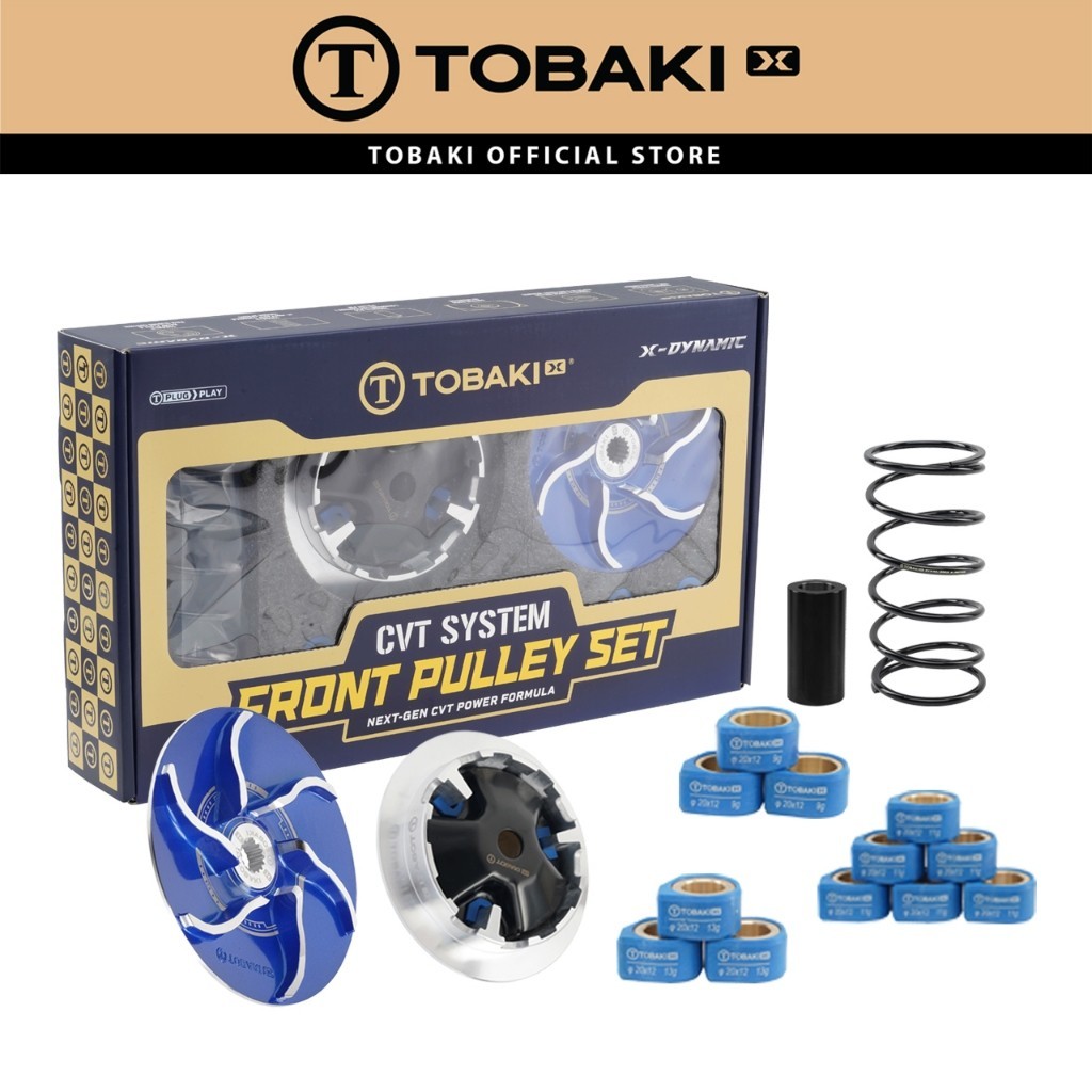 TOBAKI X CVT SYSTEM FRONT PULLEY SET RACING (DYNAMIC SERIES) NMAX ...